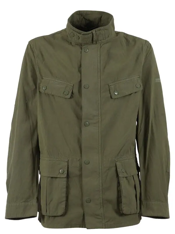 Barbour Garment Dyed Duke Casual Jacket - Green