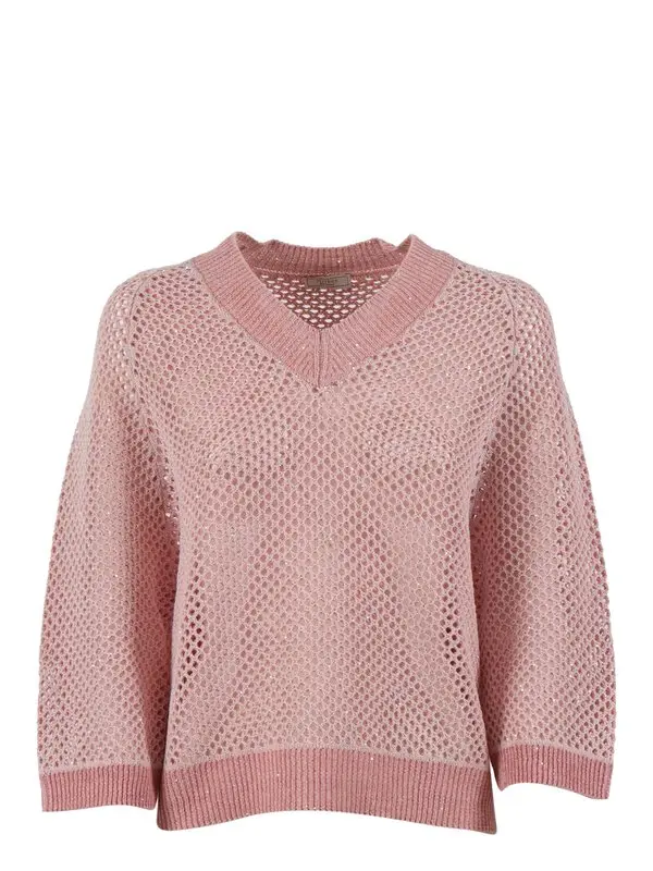 Peserico Knitted Sweater - Red