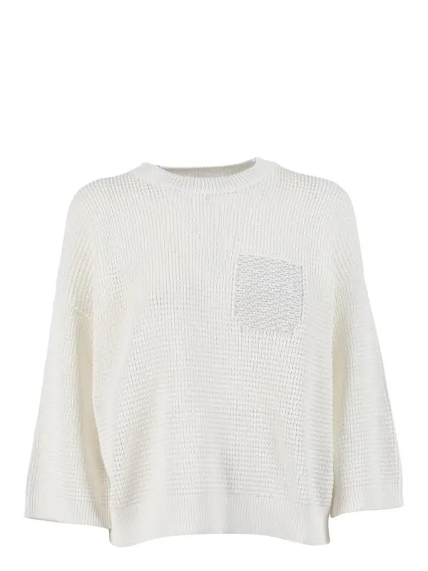 Peserico Knitted Sweater - White