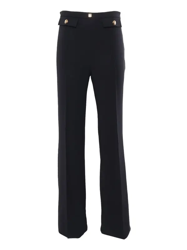 Elisabetta Franchi Straight Leg Trousers - Red