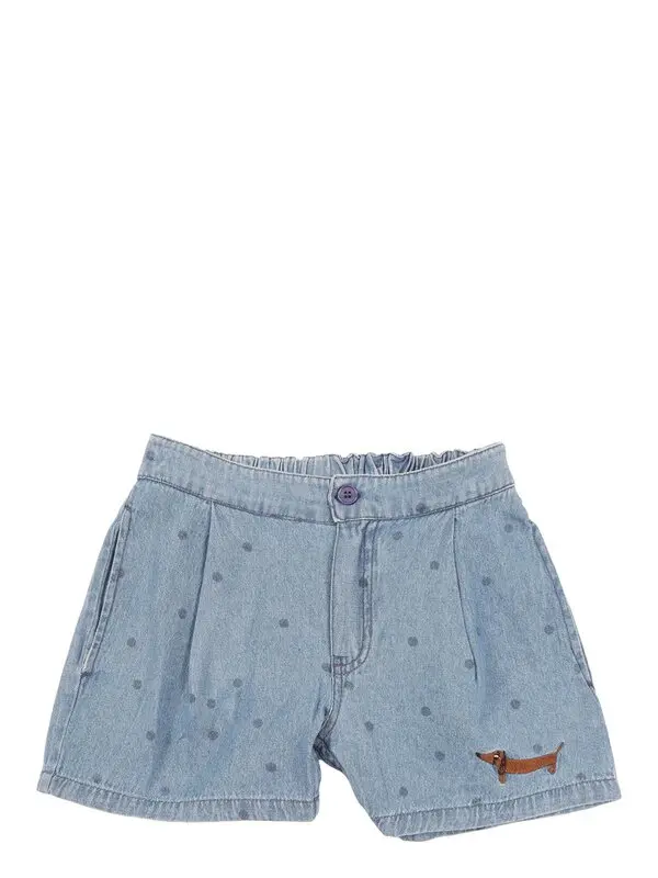 MINI RODINI Denim Shorts - Blu