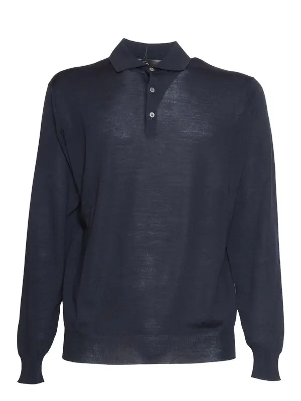 PHI FDL Polo Ml R.merino - Blu