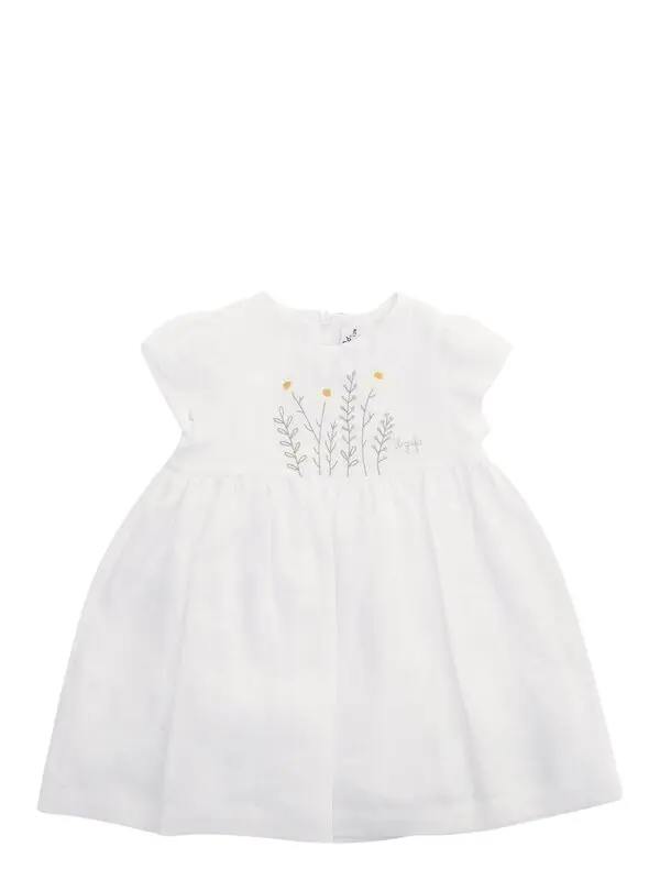 IL GUFO Short Sleeve Dress - White