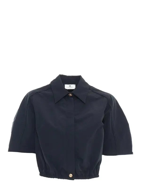 Elisabetta Franchi Crop Shirt - Red