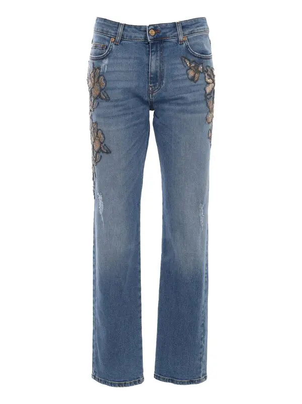 ERMANNO DI E.SCERVINO Straight Leg Jeans - Blu