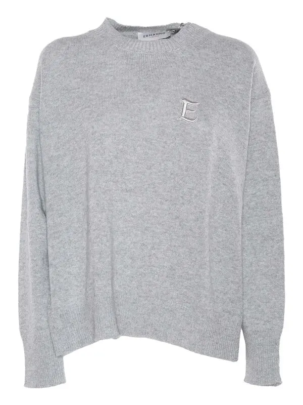 ERMANNO DI E.SCERVINO Knit Top With Applique - Other