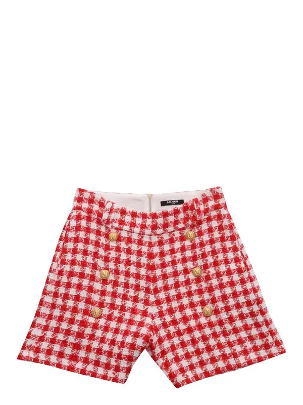 Balmain Suit Shorts - Red