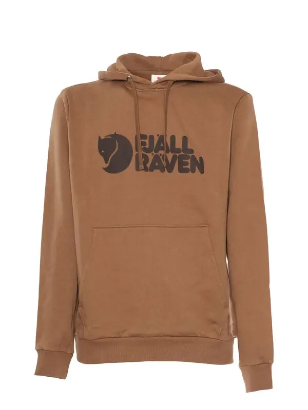 FJALLRAVEN KANKEN Logo Hoodie - Red