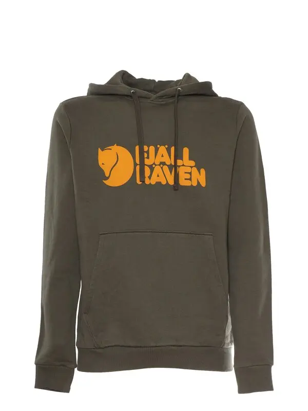 FJALLRAVEN KANKEN Logo Hoodie - Green