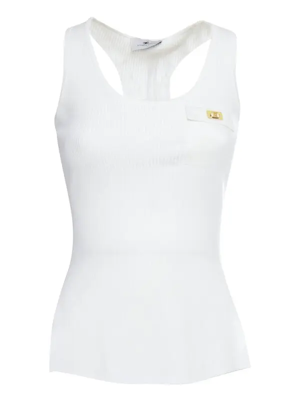 Elisabetta Franchi Tricot Top - White