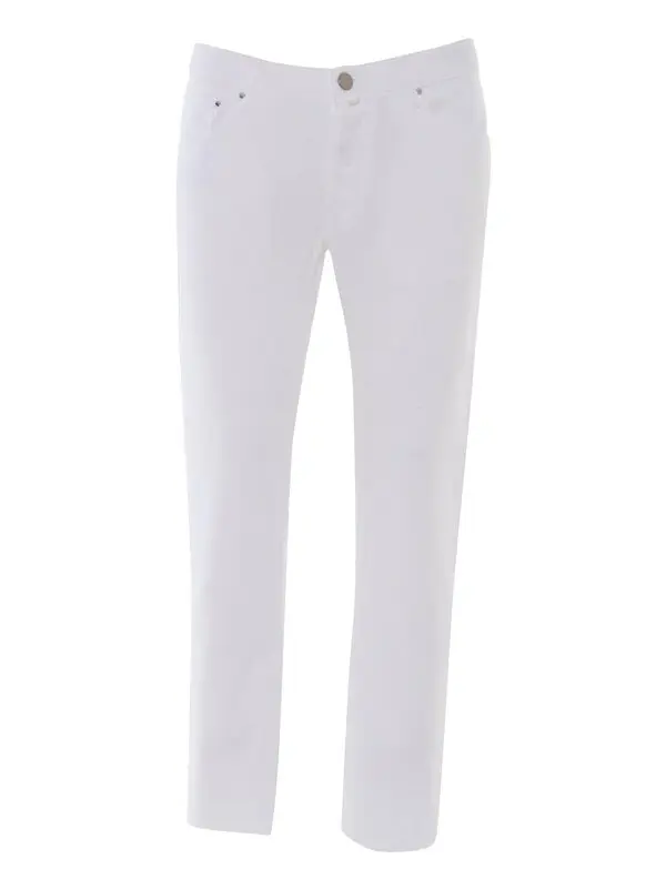 Jacob Cohen Slim Fit Nick Pant - White