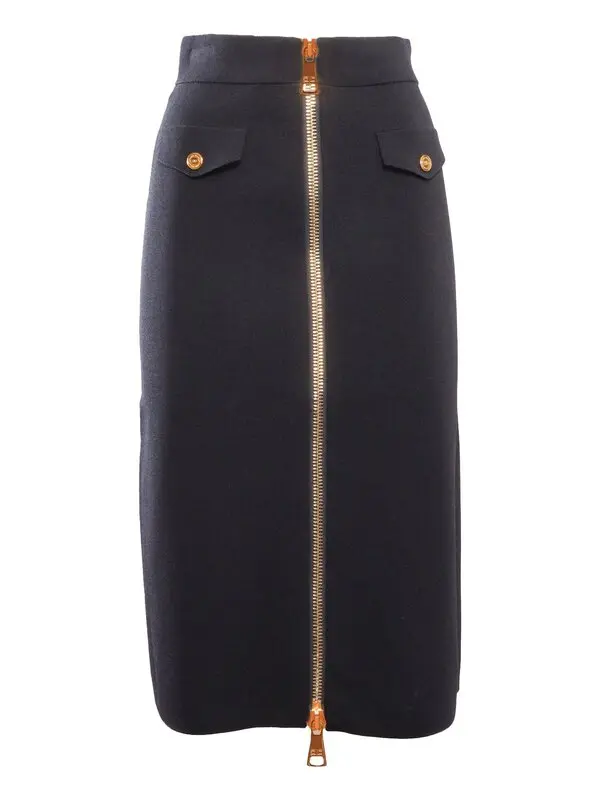 Elisabetta Franchi Knit Skirt - Red