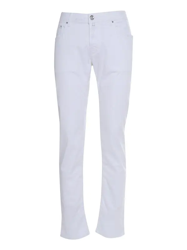 Jacob Cohen Slim Fit Trousers - White