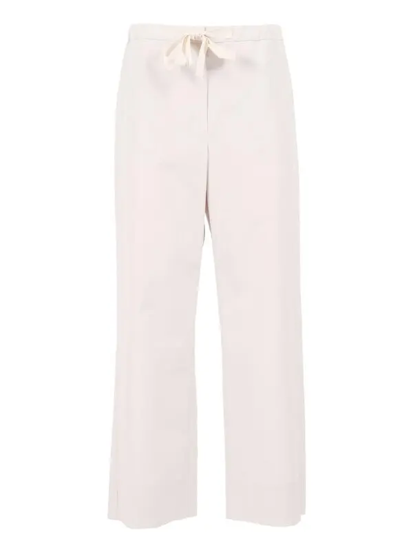 Max Mara Lungo Argento Pantalone - White