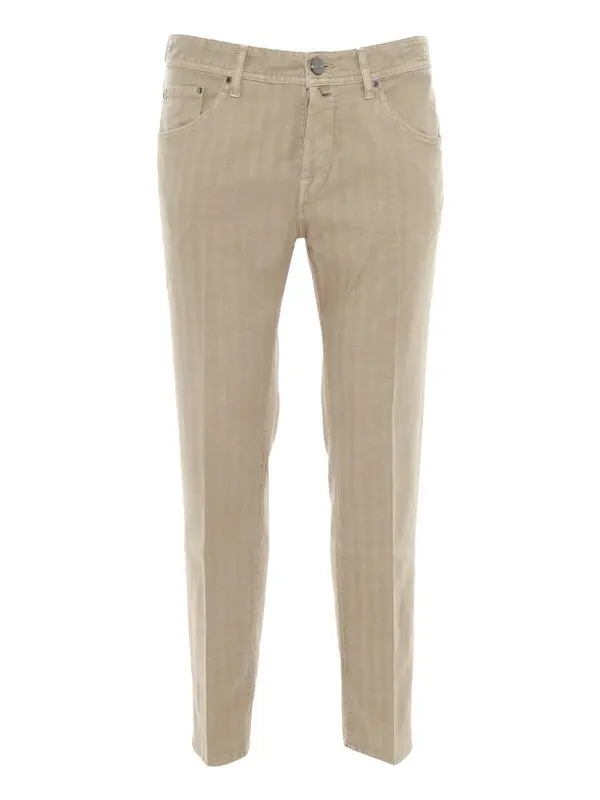 Jacob Cohen Slim Cropped Carrot Trousers - Other