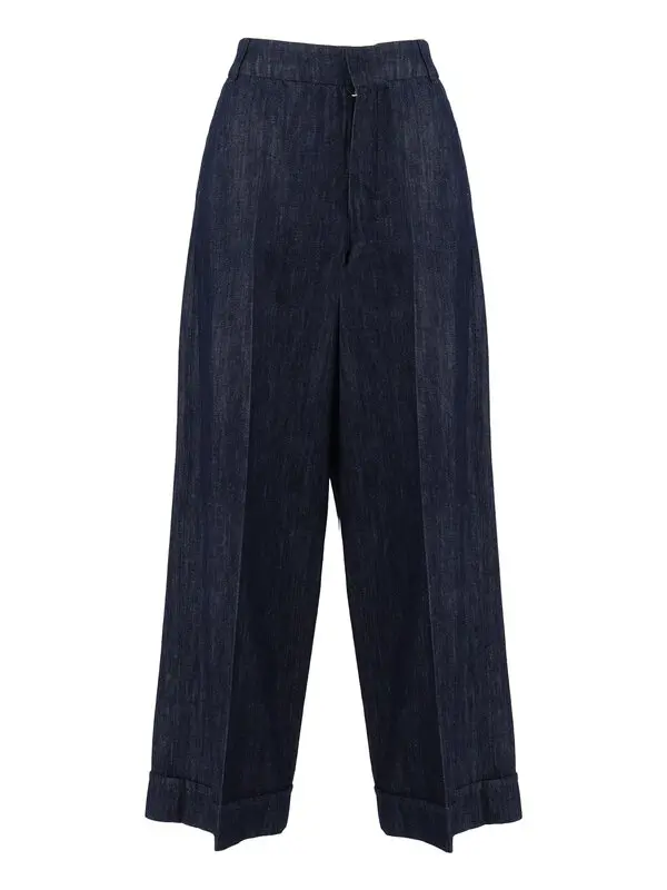 Max Mara Melodia Denim Pants - Blu
