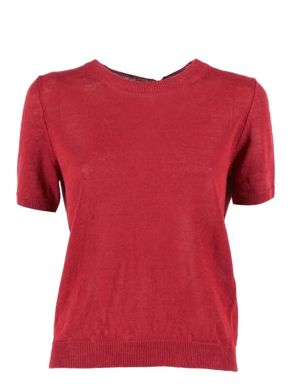 Max Mara Knit Top - Red