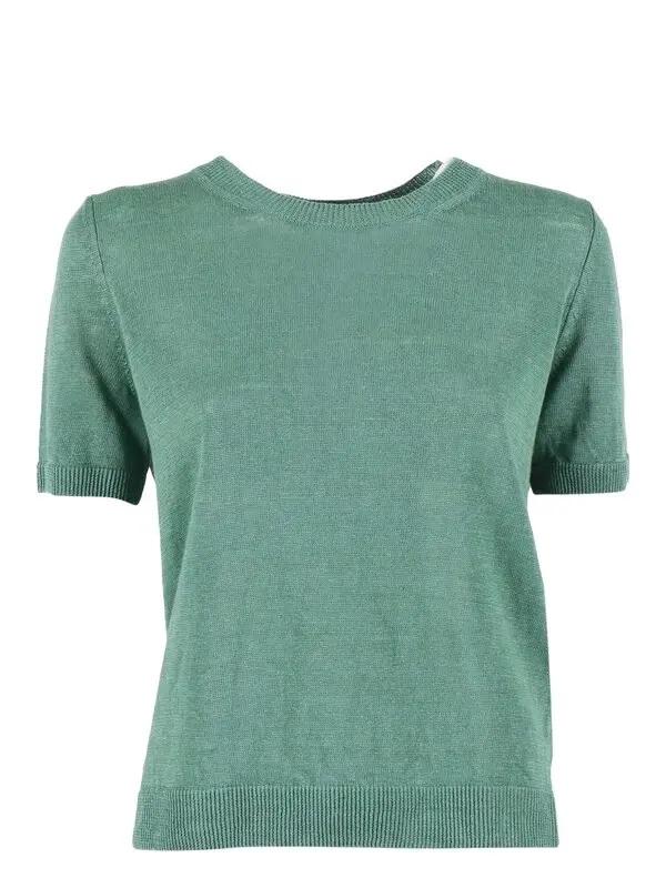 Max Mara Pancone Knit Top - Green