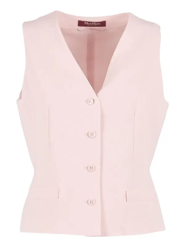 Max Mara Madia Gilet - Red