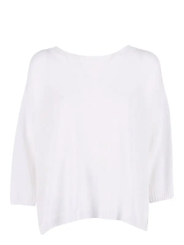 Max Mara Maglia Canottiera Top Cannone - White