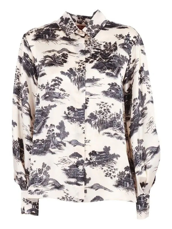 Max Mara Msevetro Camicia - Red