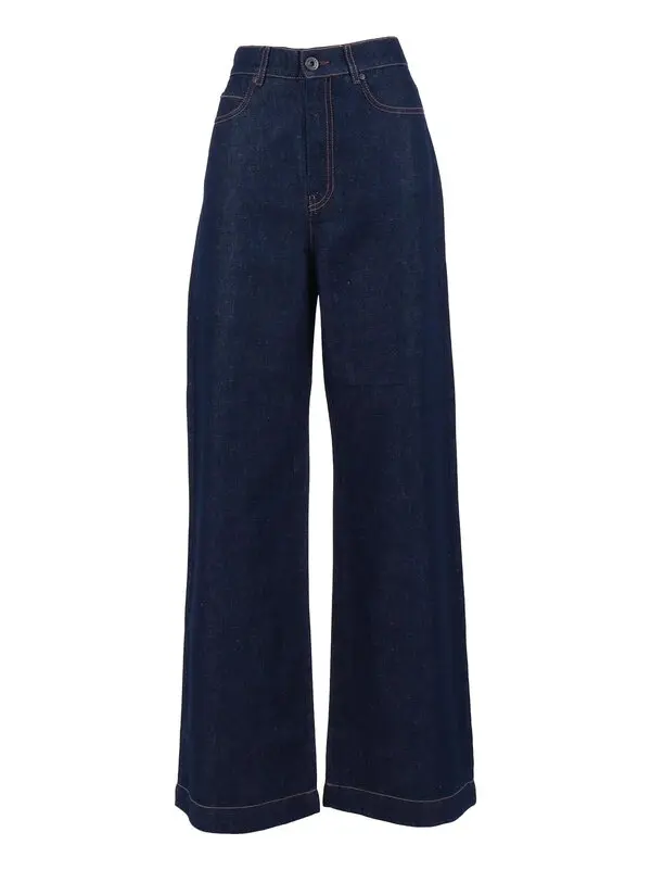 Max Mara Latino Denim Pant - Blu