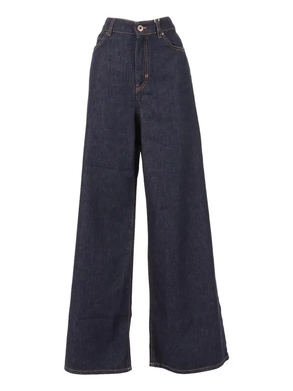 Max Mara Vega Denim Pantalone - Blu