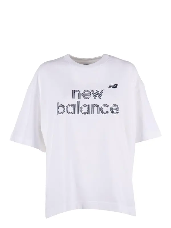 NEW BALANCE Jersey Graphic T-shirt - White