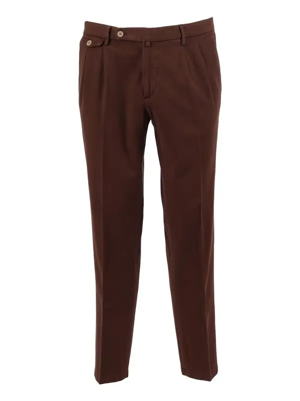 BRIGLIA 1949 Pleated Trousers - Red