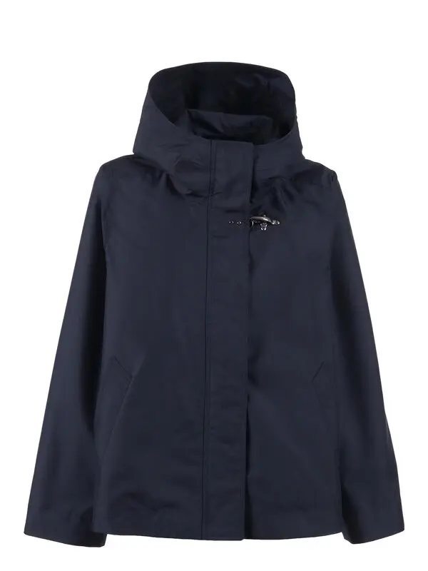FAY Short Hooded Parka - Blu
