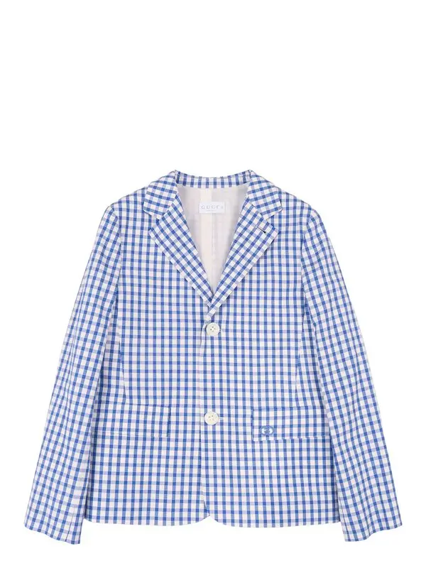 Gucci Cotton Vichy Jacket - Blue