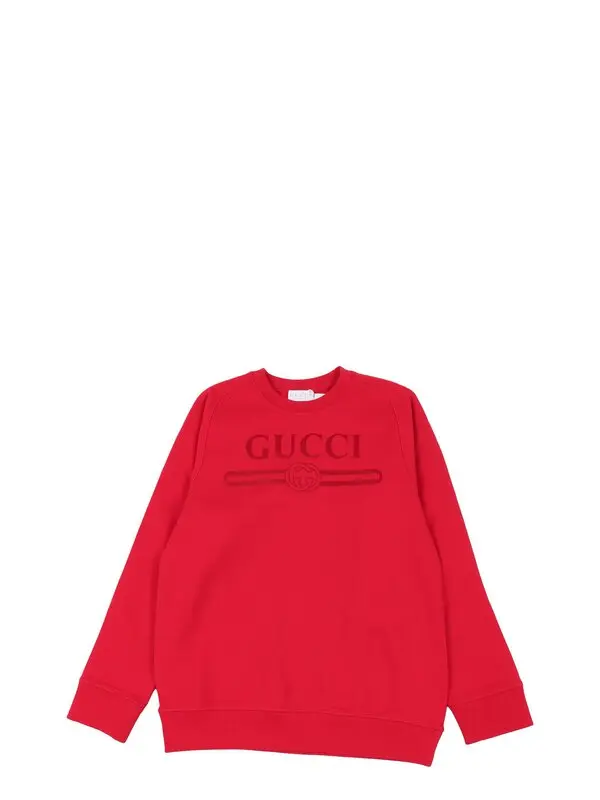 Gucci Long Sleeve Cotton Sweatshirt - Red