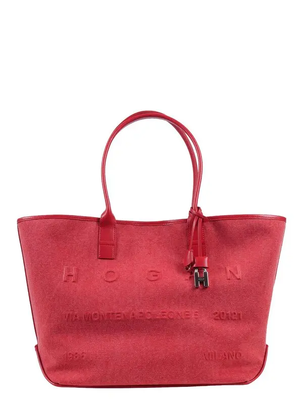 Hogan Tessuto Shopping Bag - Red