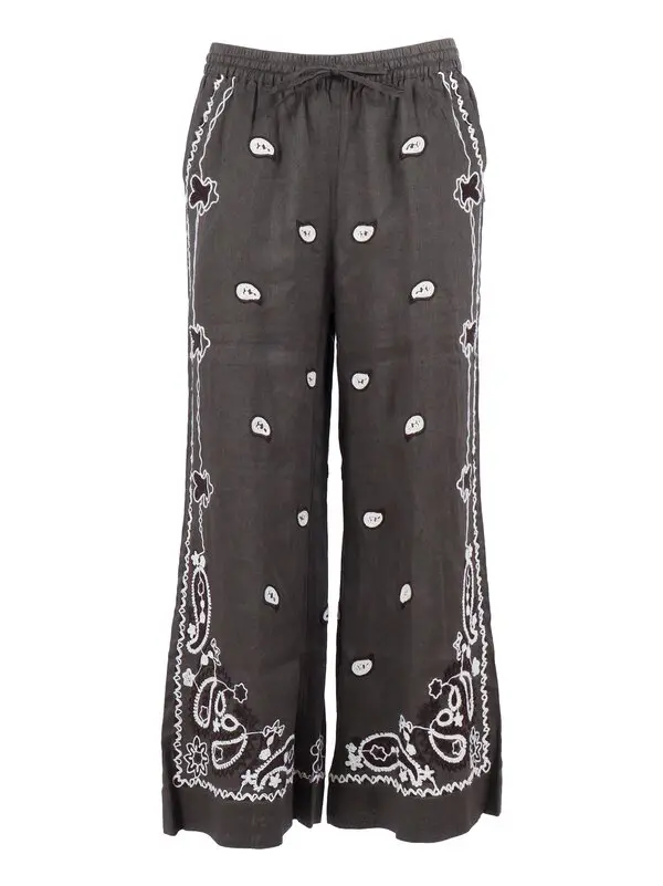 P.a.r.o.s.h Pants With Embroidery - Green