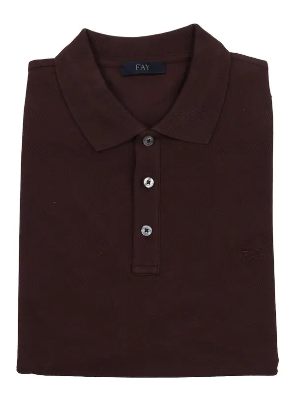 FAY Polo Piquet Stretch - Red