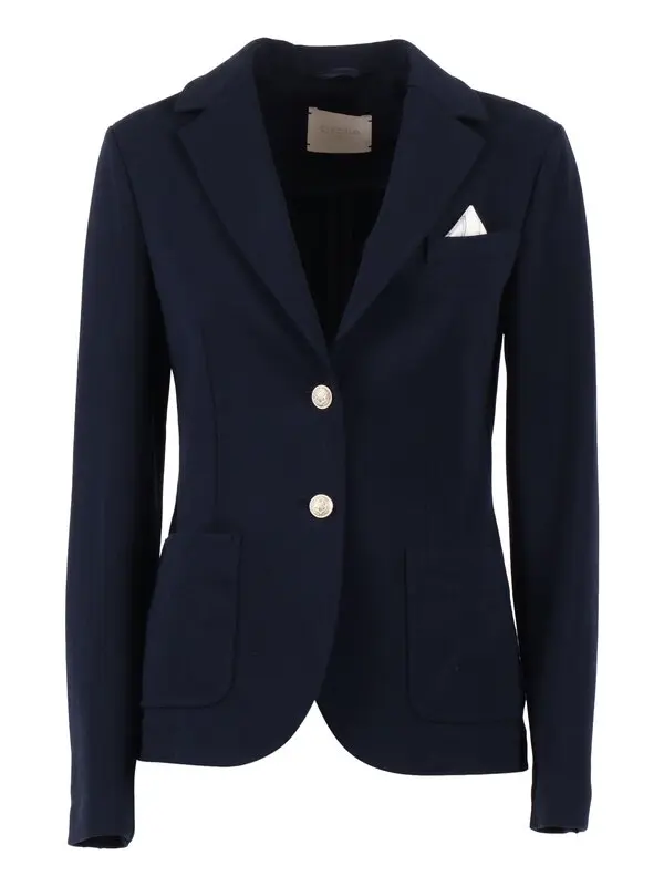 CIRCOLO 1901 Slim Fit Fleece Jacket - Blu