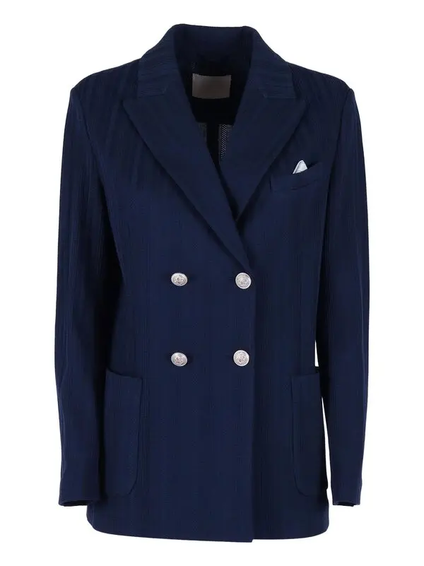 CIRCOLO 1901 Double-breasted Jacket - Blu