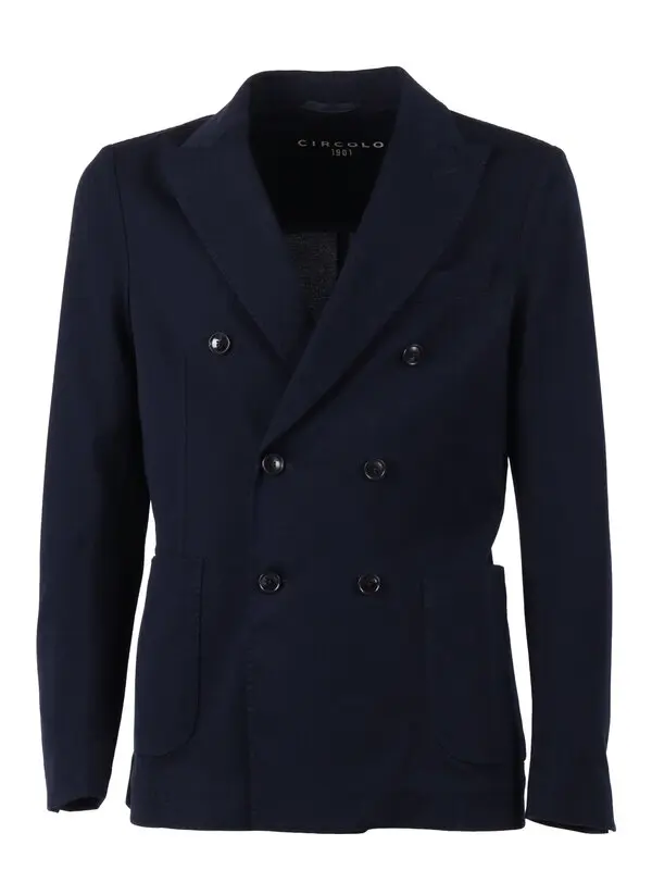 CIRCOLO 1901 Double Breasted Jacket - Blu
