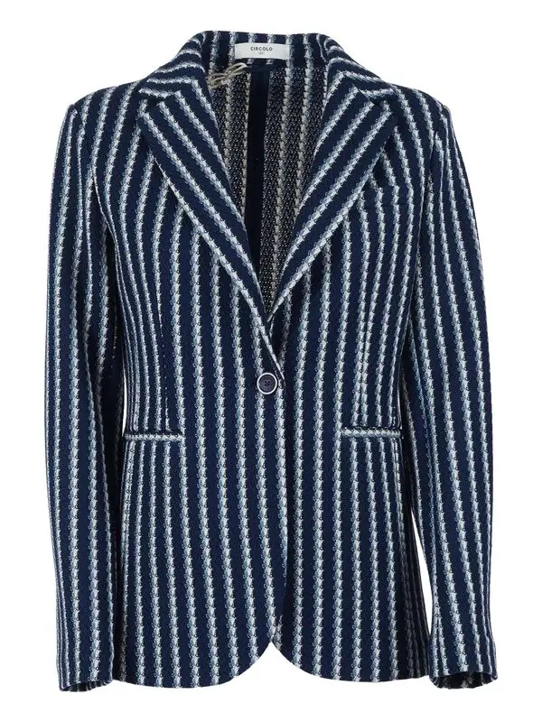CIRCOLO 1901 Slim Long Coat - Blu