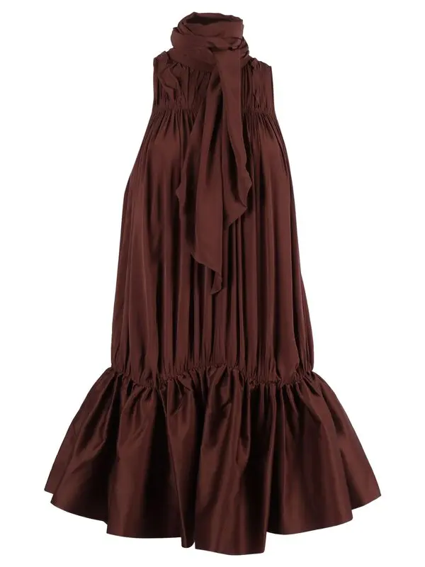 ROTATE BY BIRGER CHRISTENSEN Gathered Mini Dress - Red
