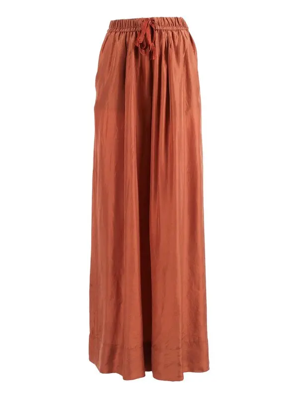 FORTE_FORTE Coulisse Habotai Seta Pantalone - Red