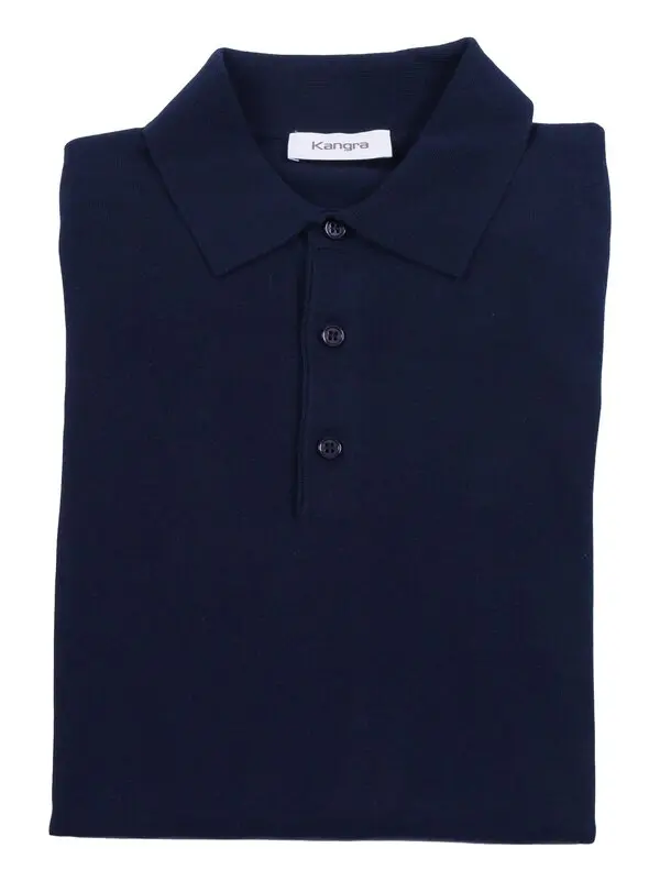 KANGRA Buttoned Polo Shirt - Blu