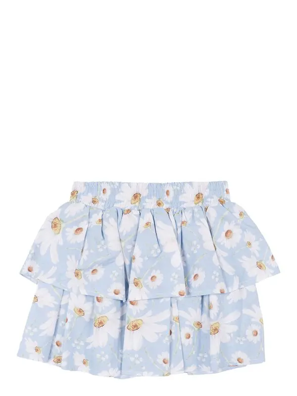 MAGIL Tiered Skirt - Blue