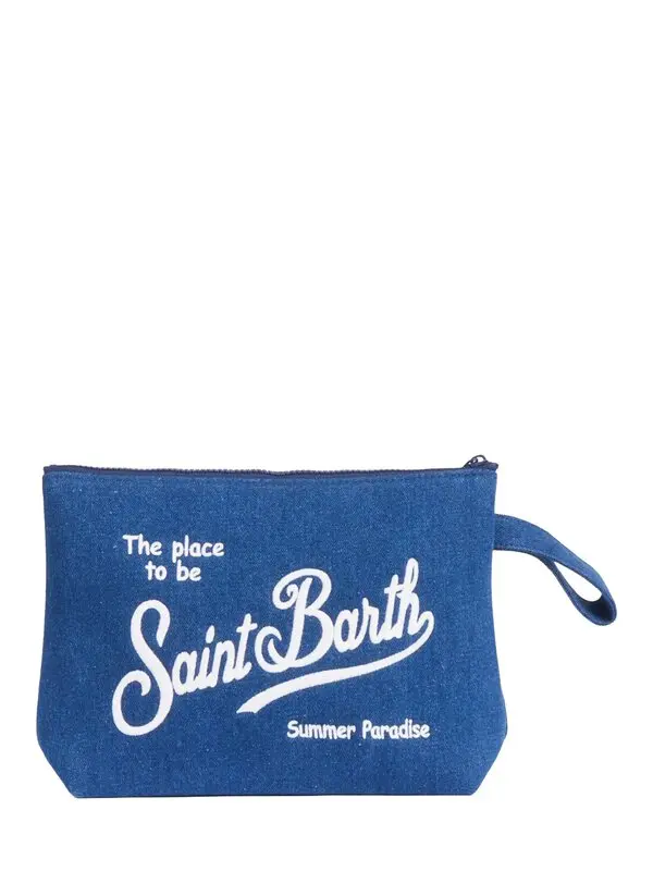 MC2 SAINT BARTH Aline Denim Pochette - Blu