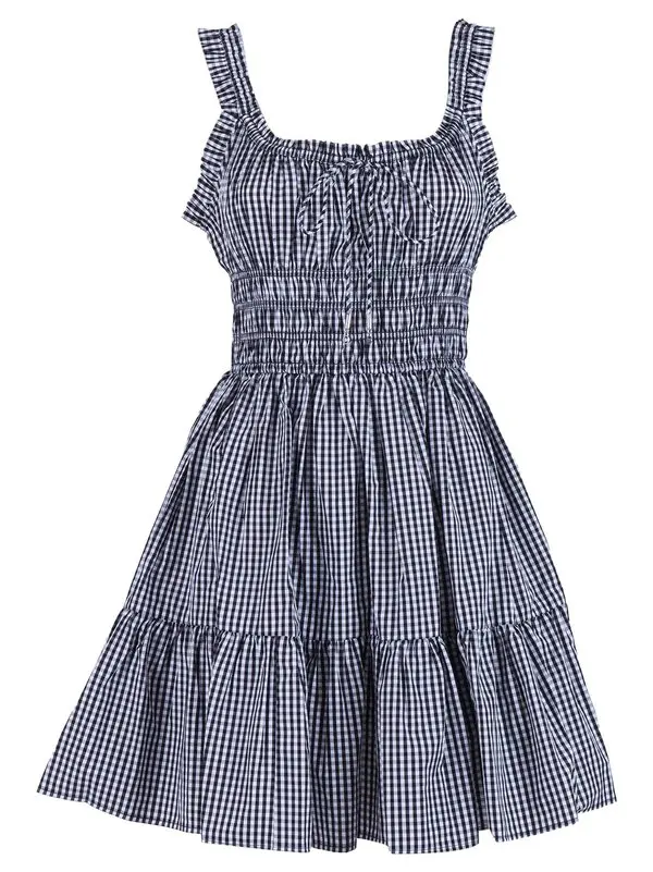 Michael Kors Gingham Mini Dress - Red