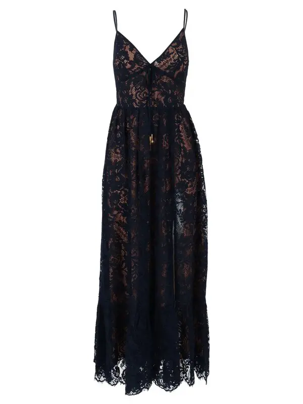 Michael Kors Corded Lace Maxi Dress - Blu