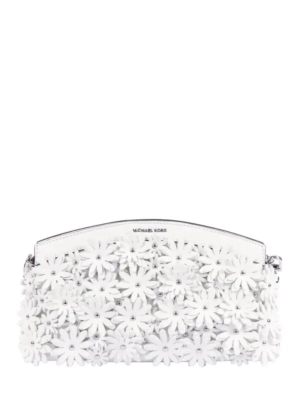 Michael Kors Small Dome Chain Clutch - White