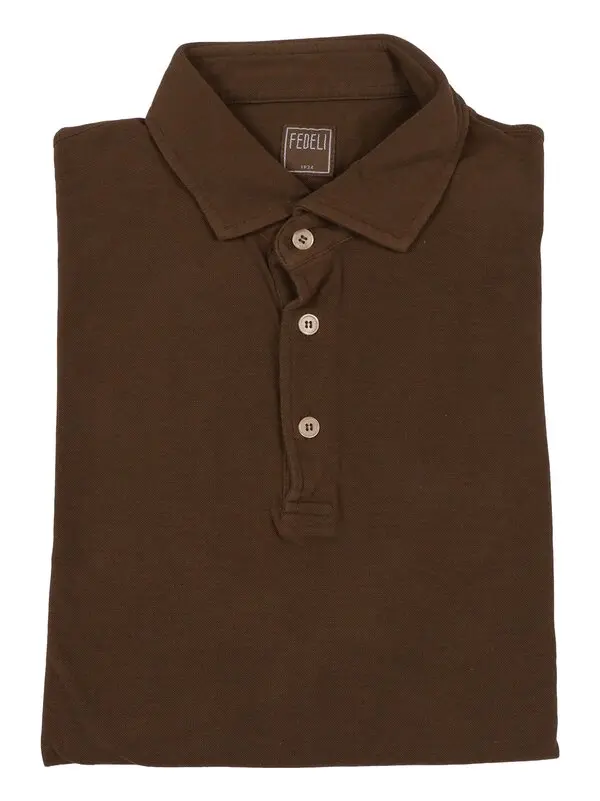 Fedeli Polo Shirt S/s Knitted - Red