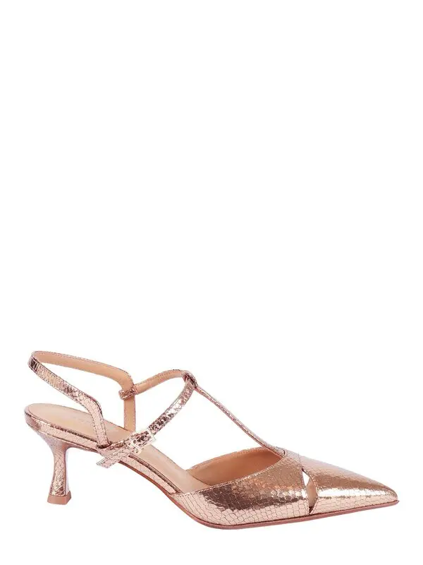 SERGIO LEVANTESI Edvige6 Aspis Oro Slingbacks - Gold