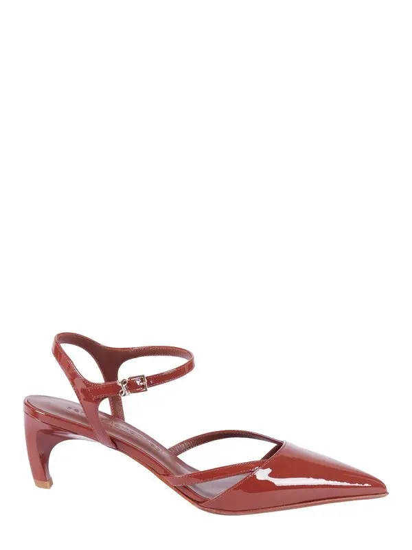 SERGIO LEVANTESI Erica6 Vernice Slingbacks - Red